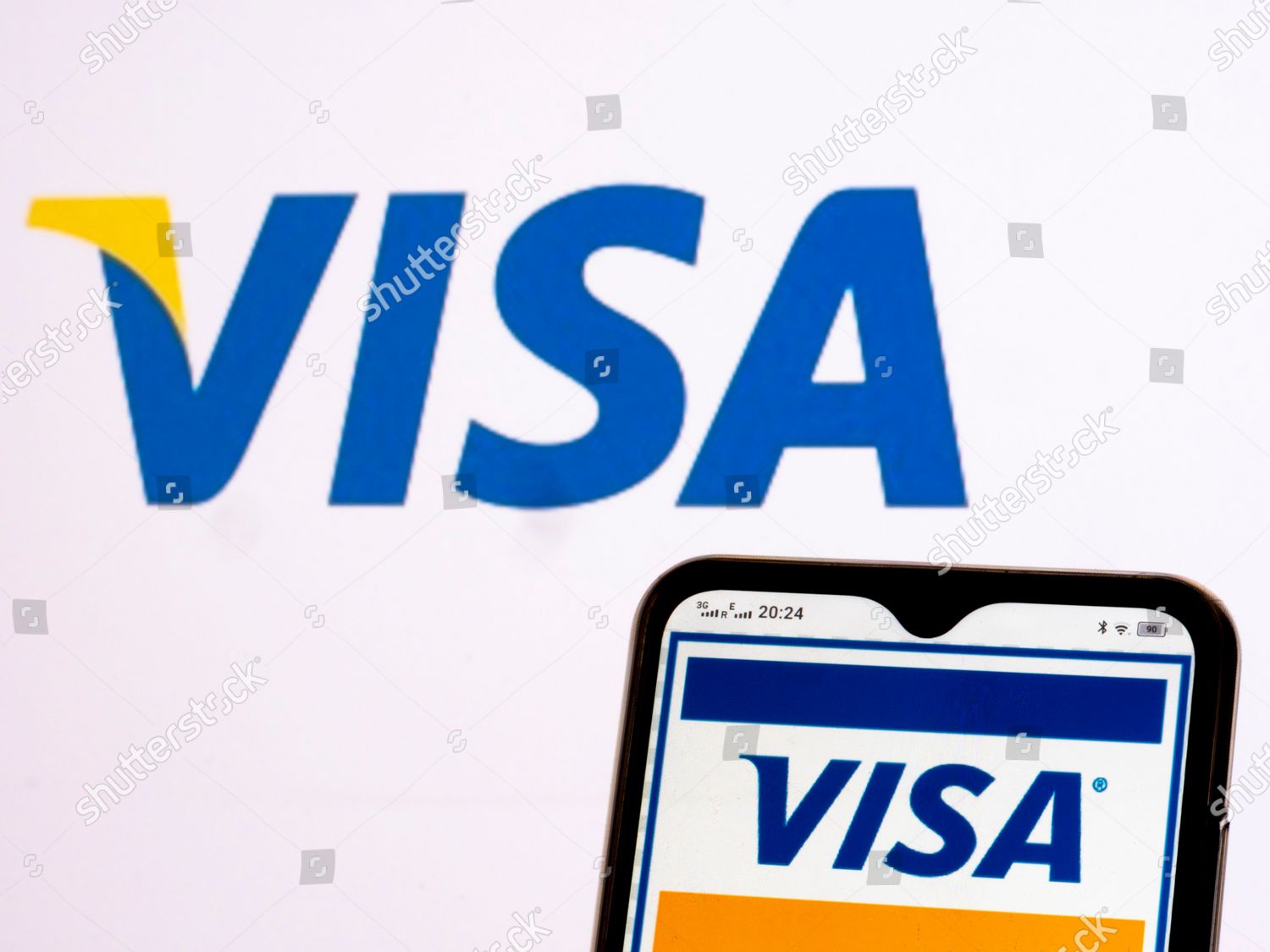 This Photo Illustration Visa Inc Logo Editorial Stock Photo - Stock ...