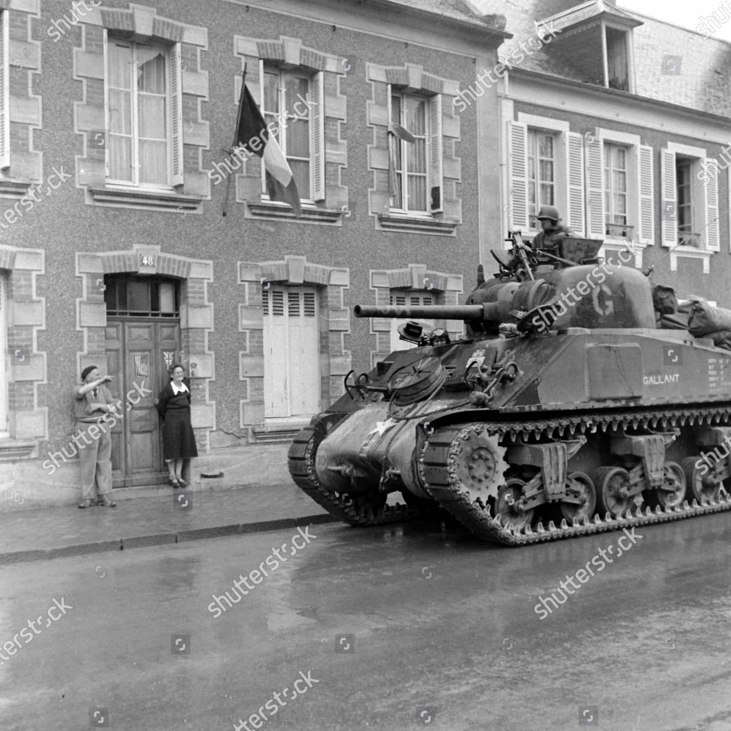 Soldiers Talking Civilians During World War Editorial Stock Photo ...