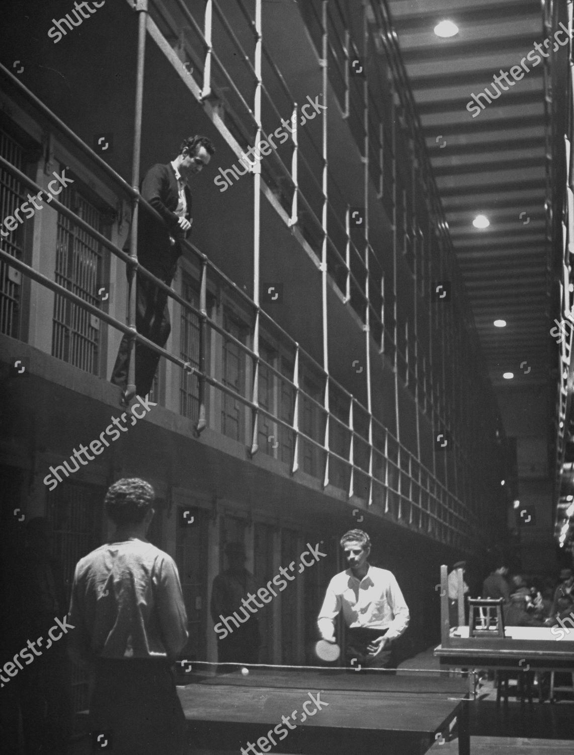 Inmates Playing Ping Pong San Quentin Editorial Stock Photo - Stock ...