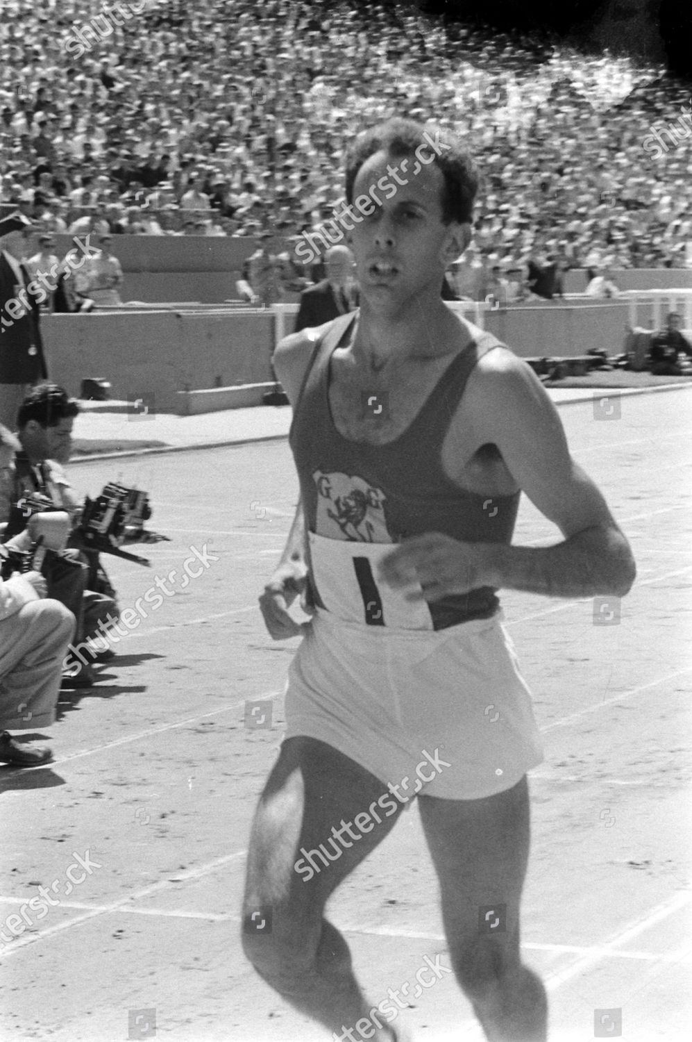 John Landy Running On Field United Editorial Stock Photo - Stock Image ...
