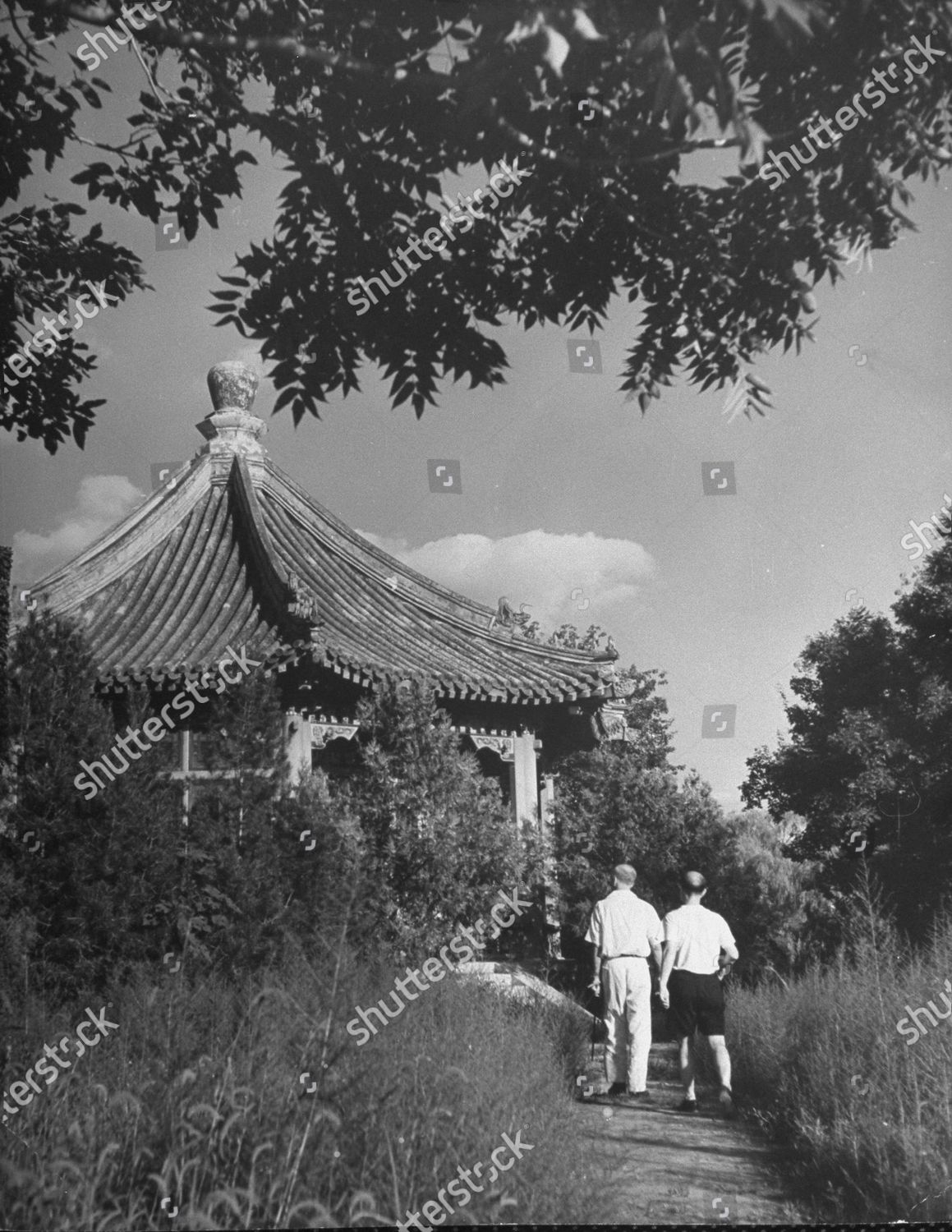 Missionary John Leighton Stuart Walking Luce Editorial Stock Photo ...