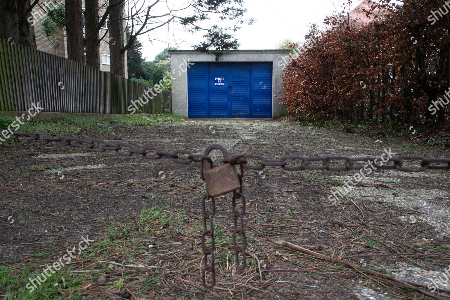 Rundown Garage On Exclusive Sandbanks Peninsula Editorial Stock Photo ...