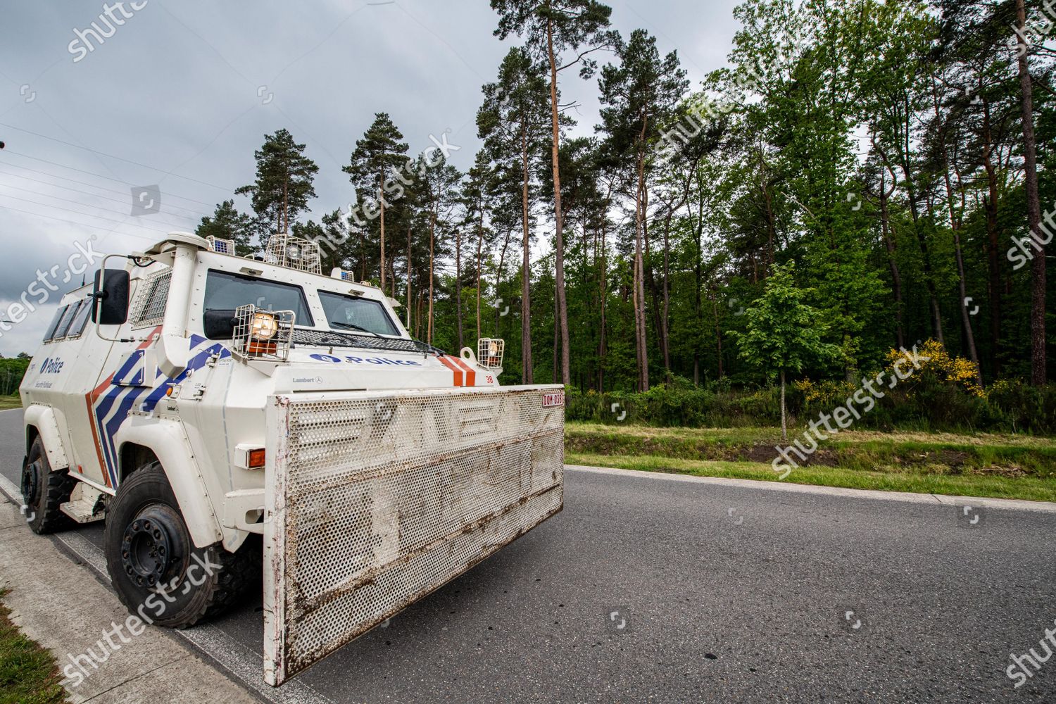 Illustration Picture Shows Armoured Police Tank Editorial Stock Photo ...
