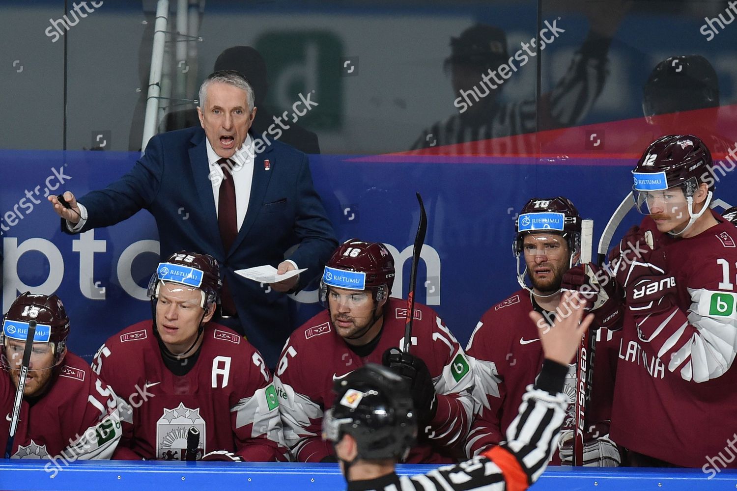 Latvias Head Coach Bob Hartley Top Editorial Stock Photo - Stock Image ...