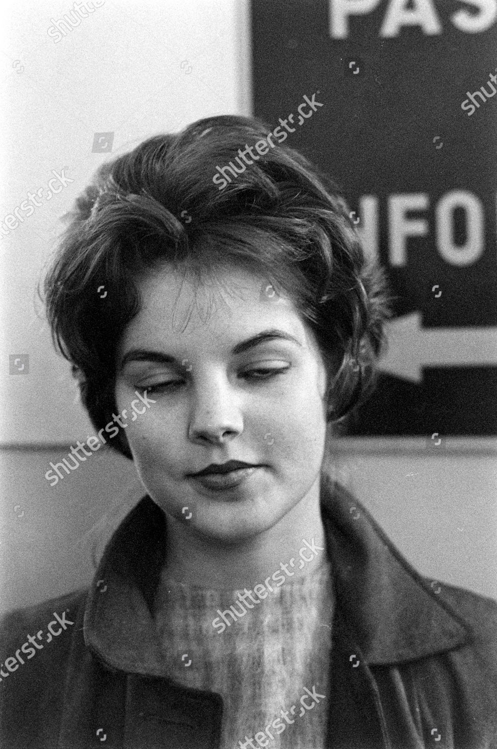 Portrait Priscilla Beaulieu Elvis Presleys Girlfriend Editorial Stock