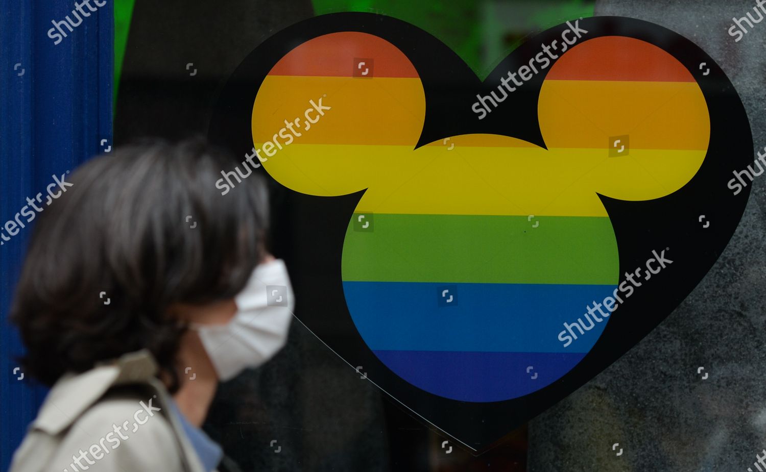 Rainbow Mickey Mouse Icon Seen Disney Editorial Stock Photo - Stock ...