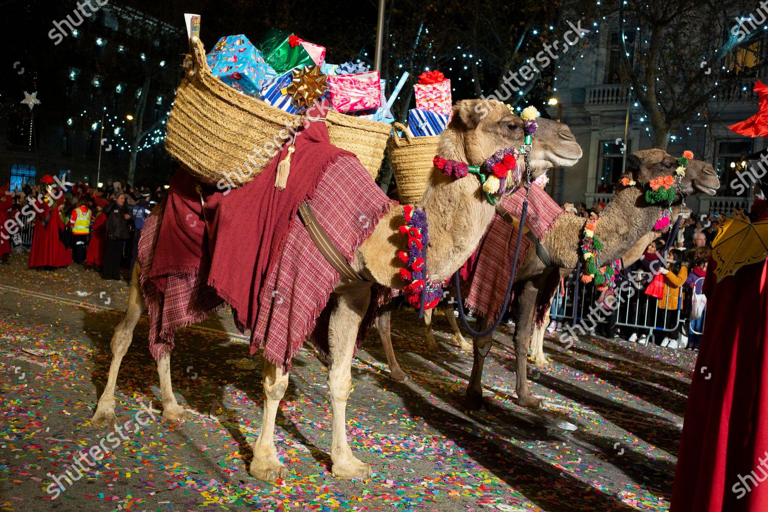 View Three Wise Men Parade Madrid Editorial Stock Photo - Stock Image ...