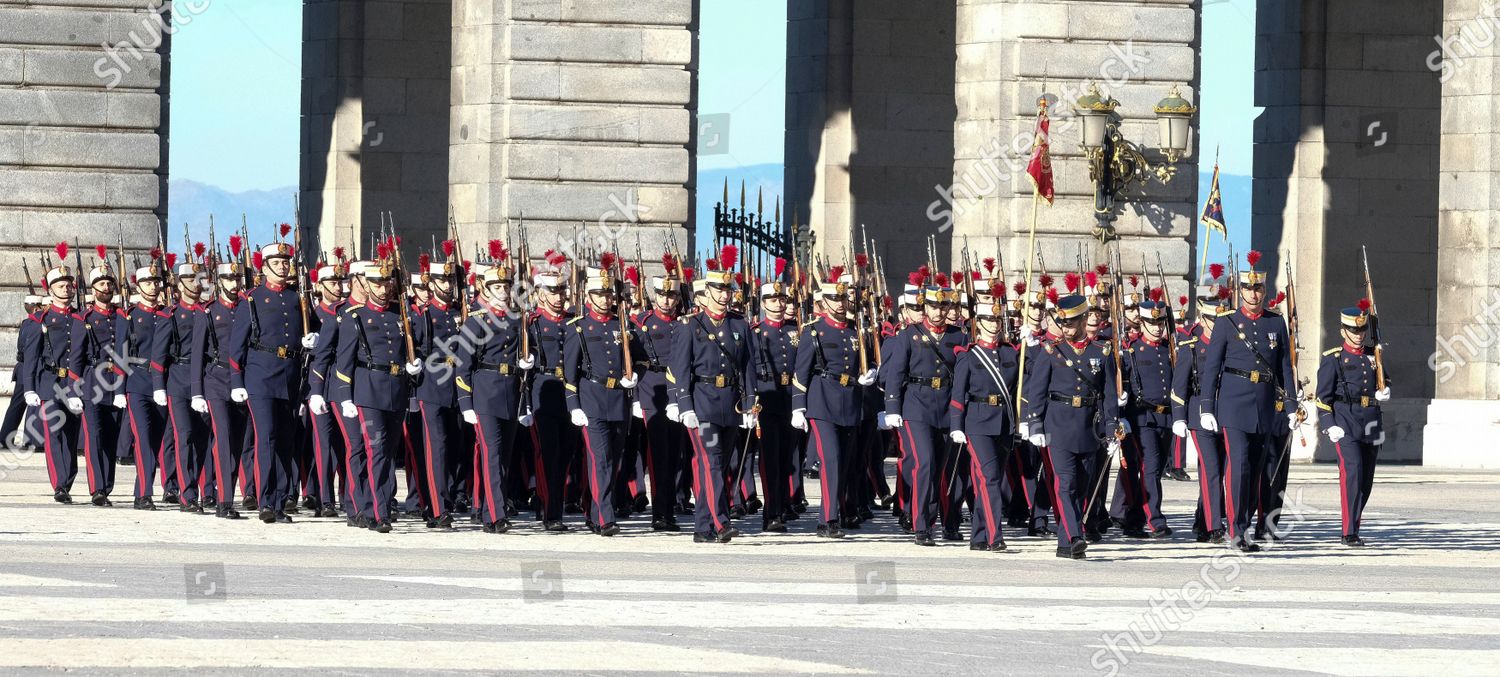 Spanish Royal Guards On Parade Parade Editorial Stock Photo - Stock ...