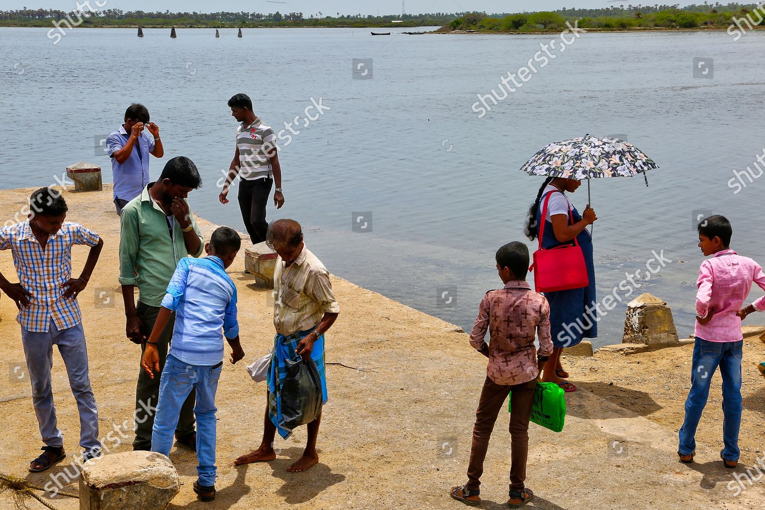 Passengers Wait Board Ferry Boat Kanaki Editorial Stock Photo - Stock Image | Shutterstock