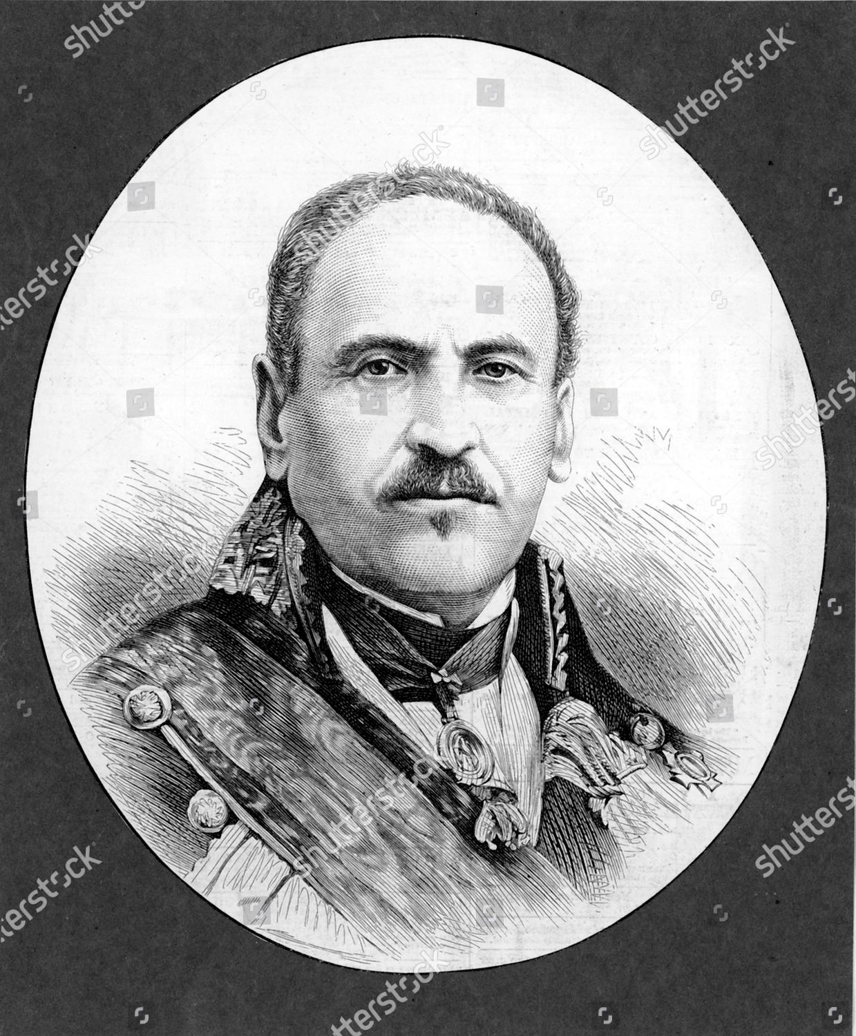 Portrait Spanish General Statesman Baldomero Espartero Editorial Stock ...