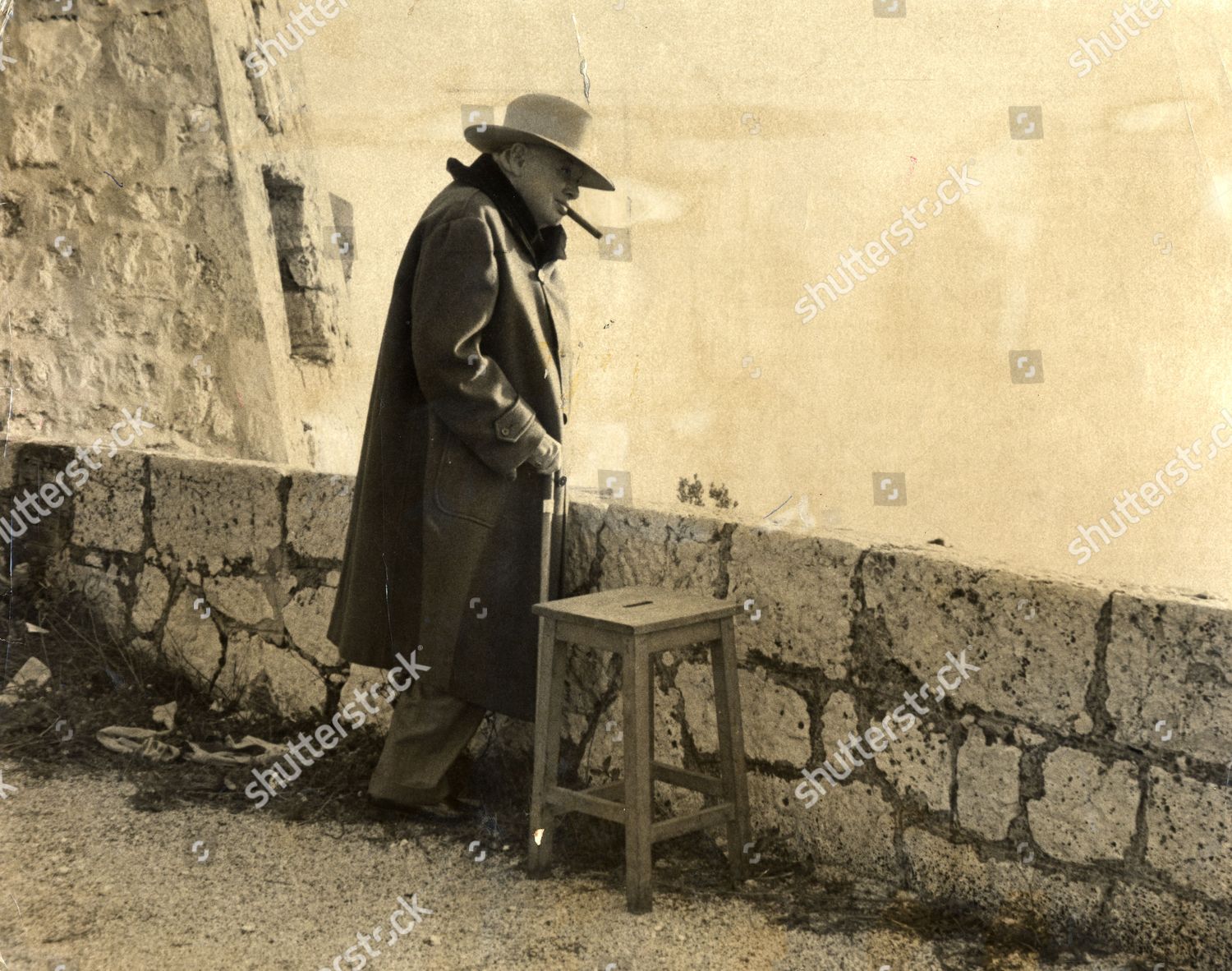 Winston Churchill One His Famous Hats Editorial Stock Photo - Stock ...