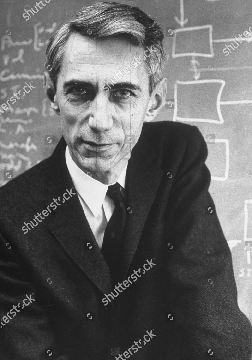 Mathematician Claude E Shannon Inventor Information Editorial Stock ...