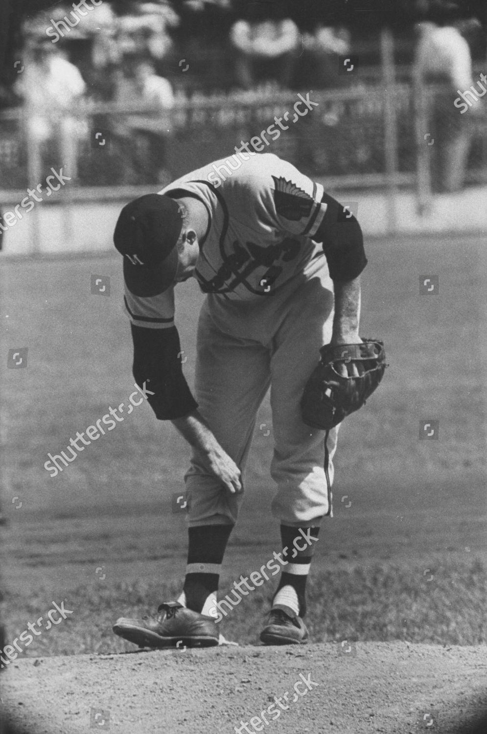 Milwaukee Braves Pitcher Lew Burdette On Editorial Stock Photo - Stock ...