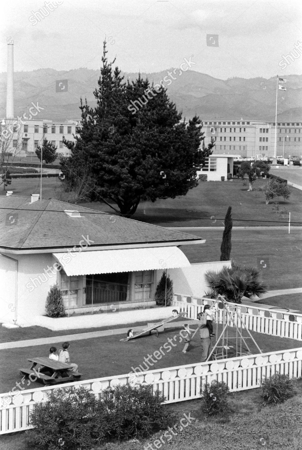 Inmate Playing His Children Playground Correctional Editorial Stock ...