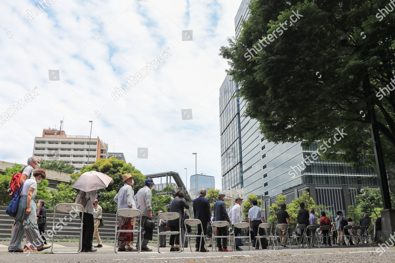 Over 65s Queue Outside Government Building Editorial Stock Photo ...