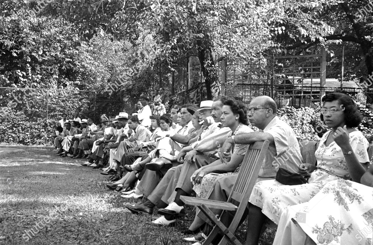 Crowd Watching Althea Gibson George Stewart Editorial Stock Photo ...