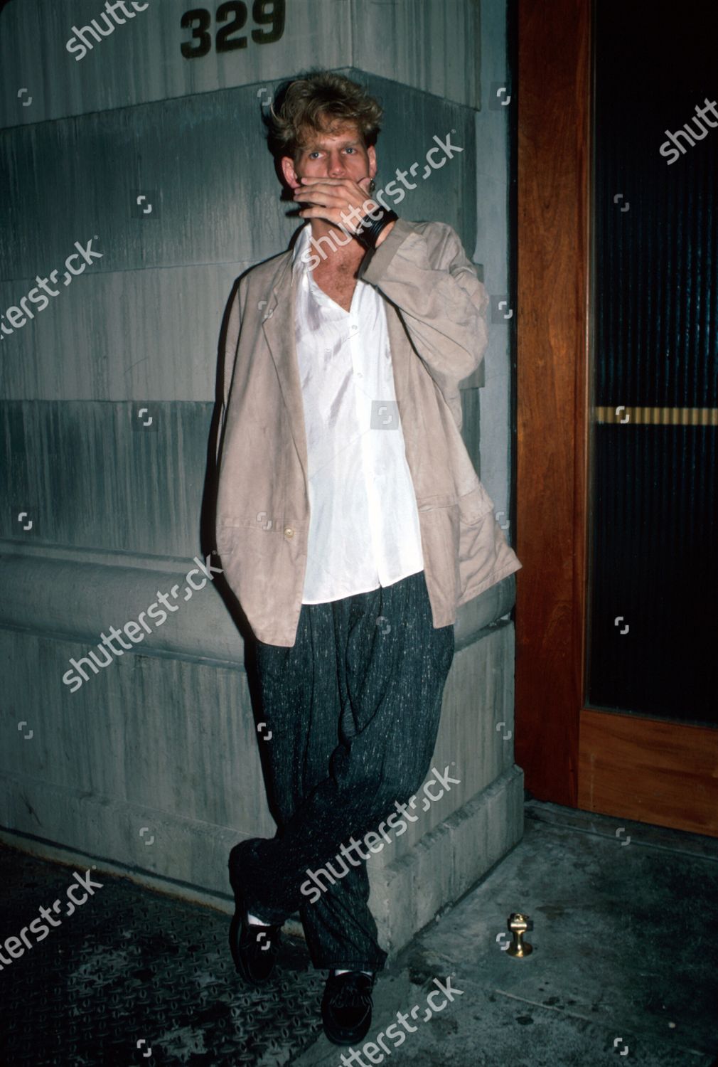 Actor Al Corley Putting Hand Over Editorial Stock Photo - Stock Image ...