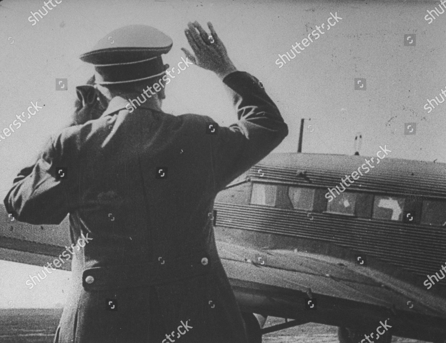 German Dictator Adolf Hitler Waving Greeting Editorial Stock Photo ...