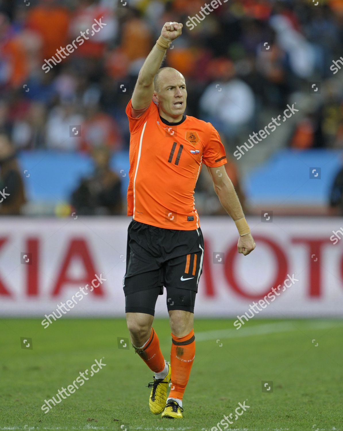 Arjen Robben Netherlands Celebrates His Goal Editorial Stock Photo ...