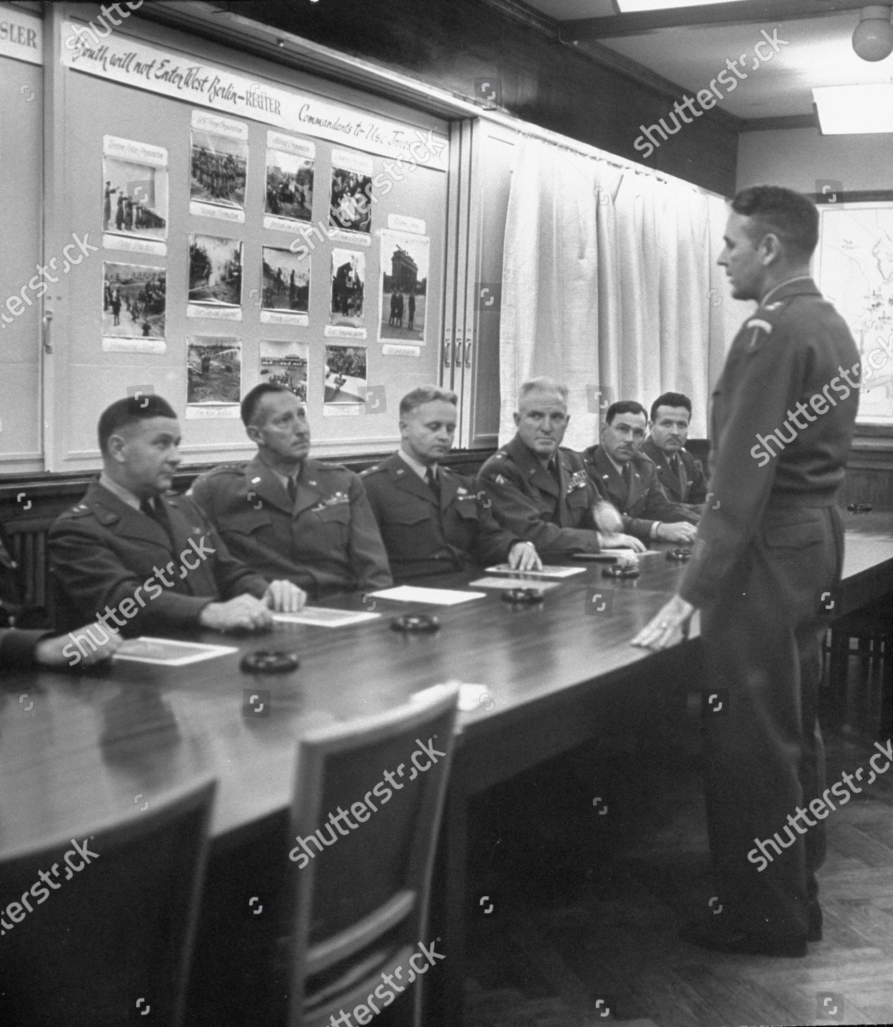 Circa 1950 Gen Maxwell Taylor Standing Editorial Stock Photo - Stock ...