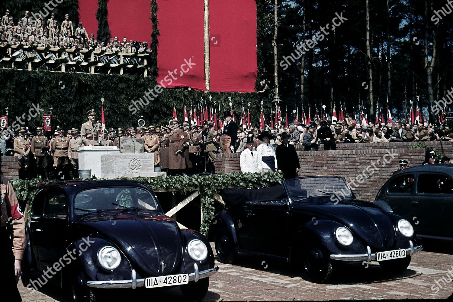 Hitler 3r Volkswagen Beetles Front Podium Editorial Stock Photo - Stock ...