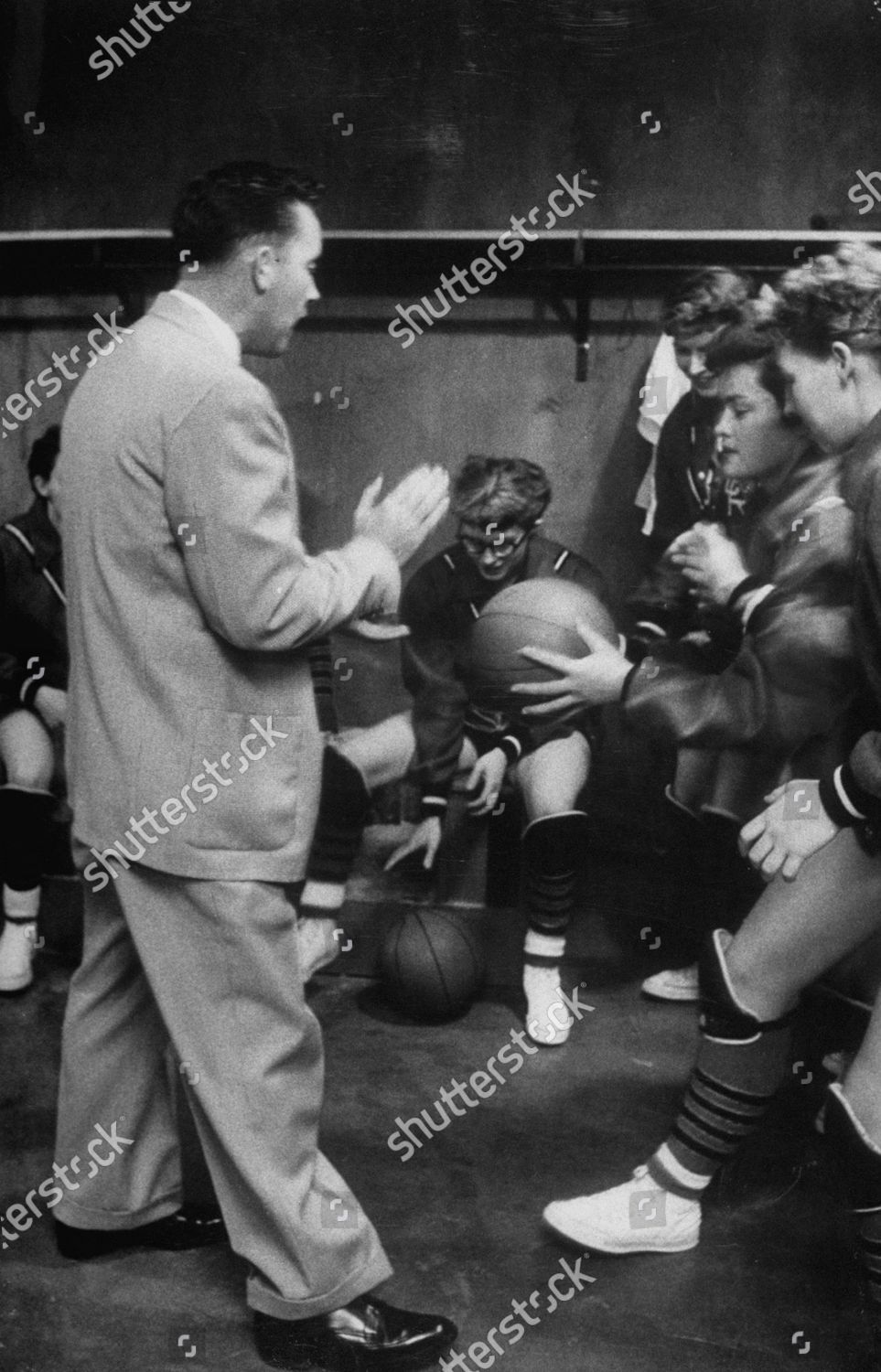 Coach Girls Basketball Team Jim Welch Editorial Stock Photo - Stock ...