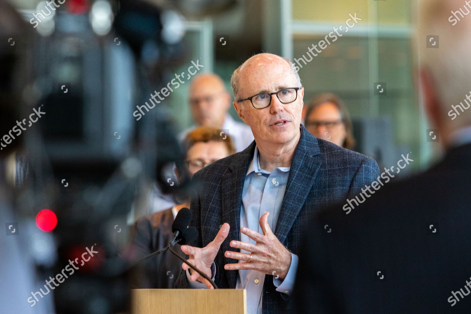 Steelcase Ceo Jim Keane Addresses Media Editorial Stock Photo - Stock ...