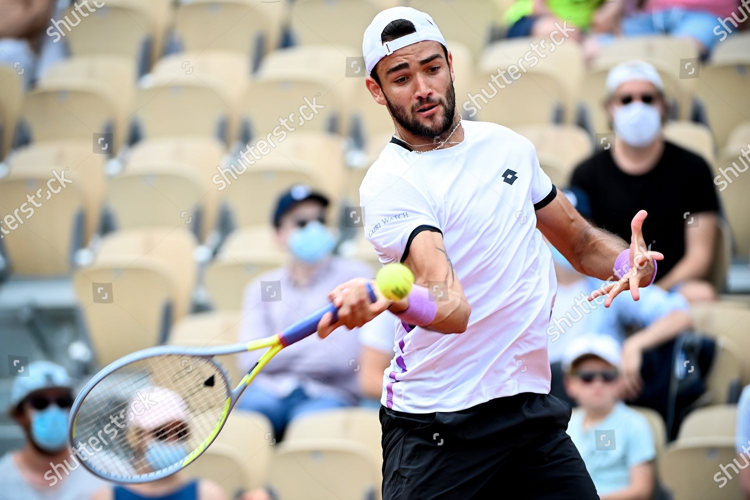 Matteo Berrettini Italy Hits Forehand During Editorial Stock Photo - Stock Image | Shutterstock
