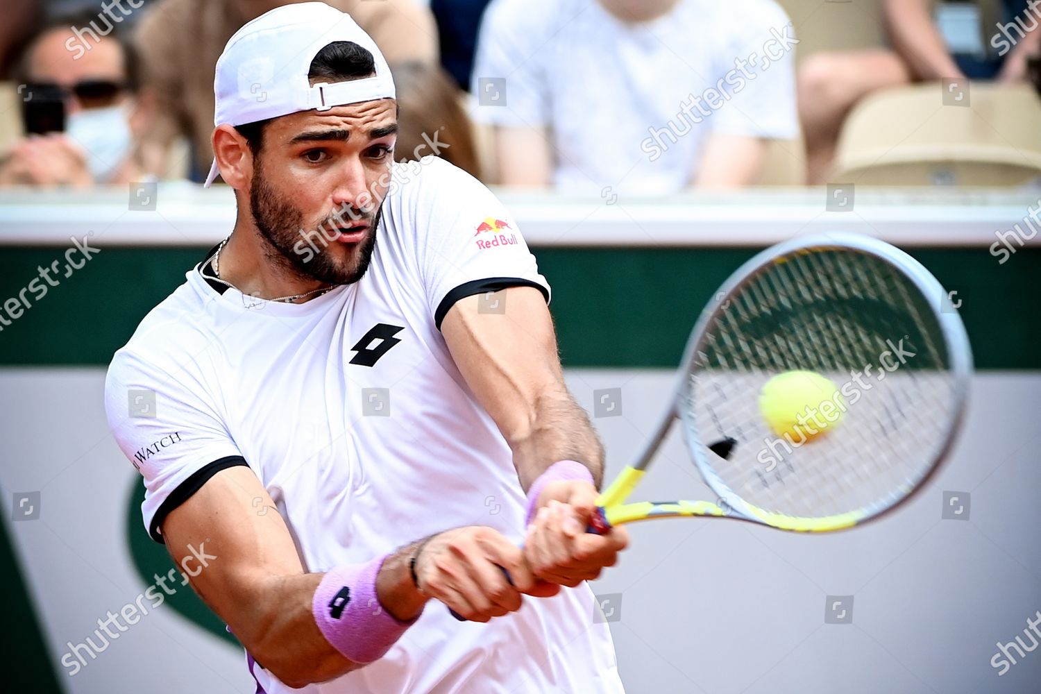 Matteo Berrettini Italy Hits Backhand During Editorial Stock Photo - Stock Image | Shutterstock