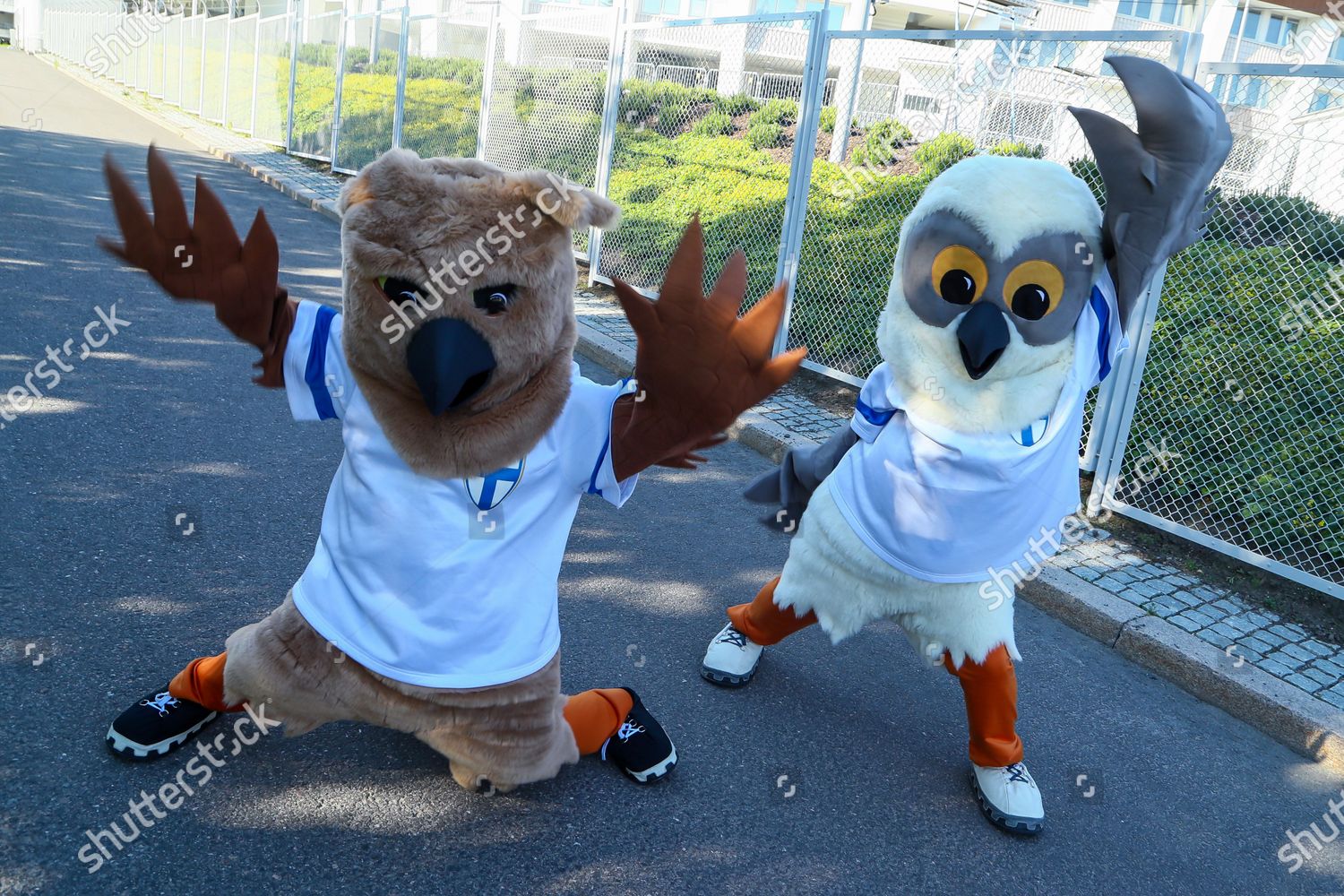 Finnish Mascots Pose Photgraphs Outside Stadium Editorial Stock Photo ...