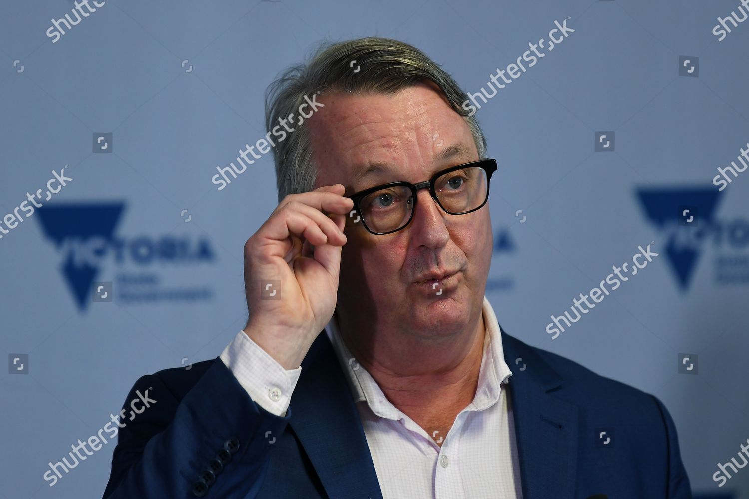 Victorian Minister Health Martin Foley Addresses Editorial Stock Photo ...