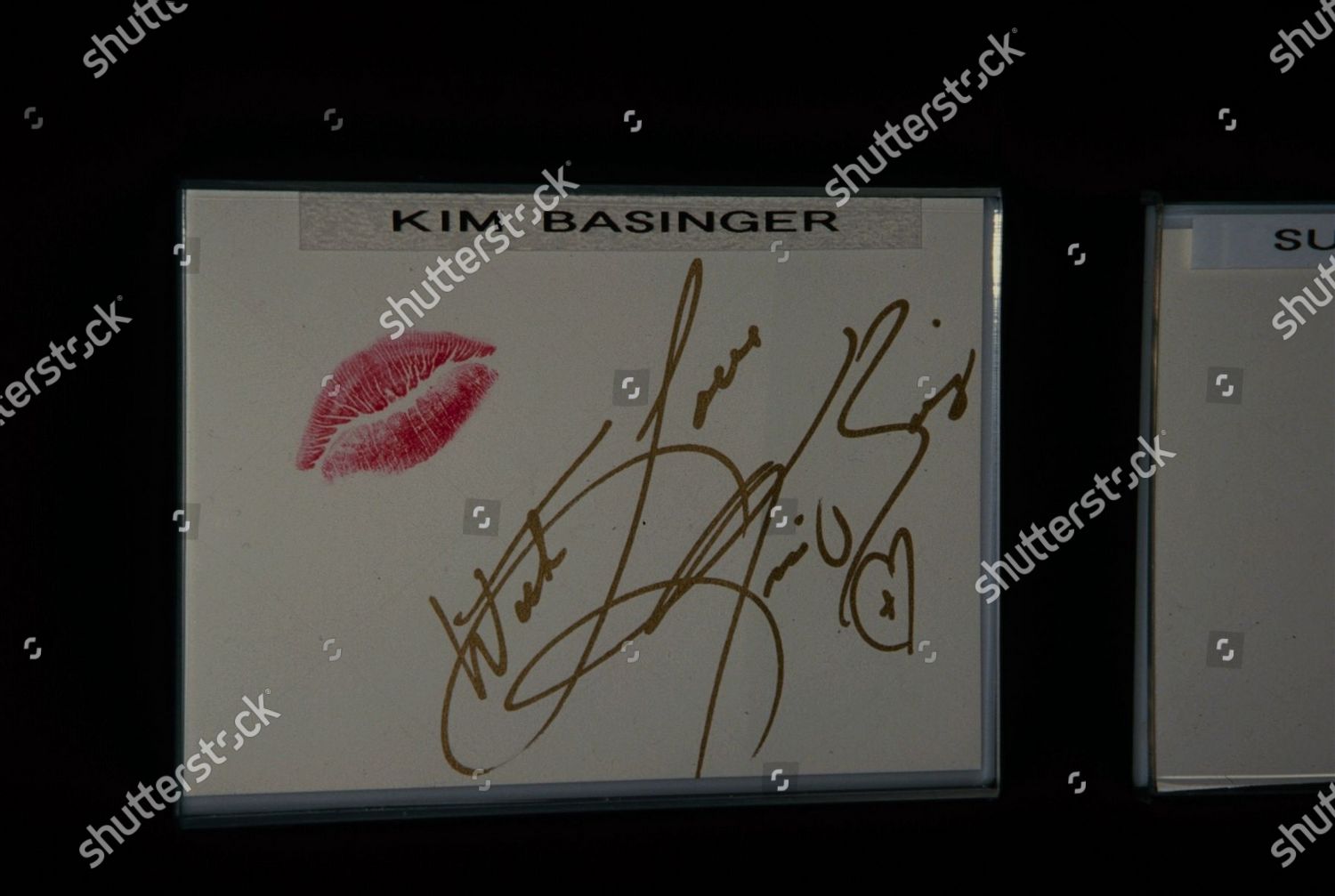 Lipstick Kiss Signature Kim Basinger Editorial Stock Photo - Stock ...