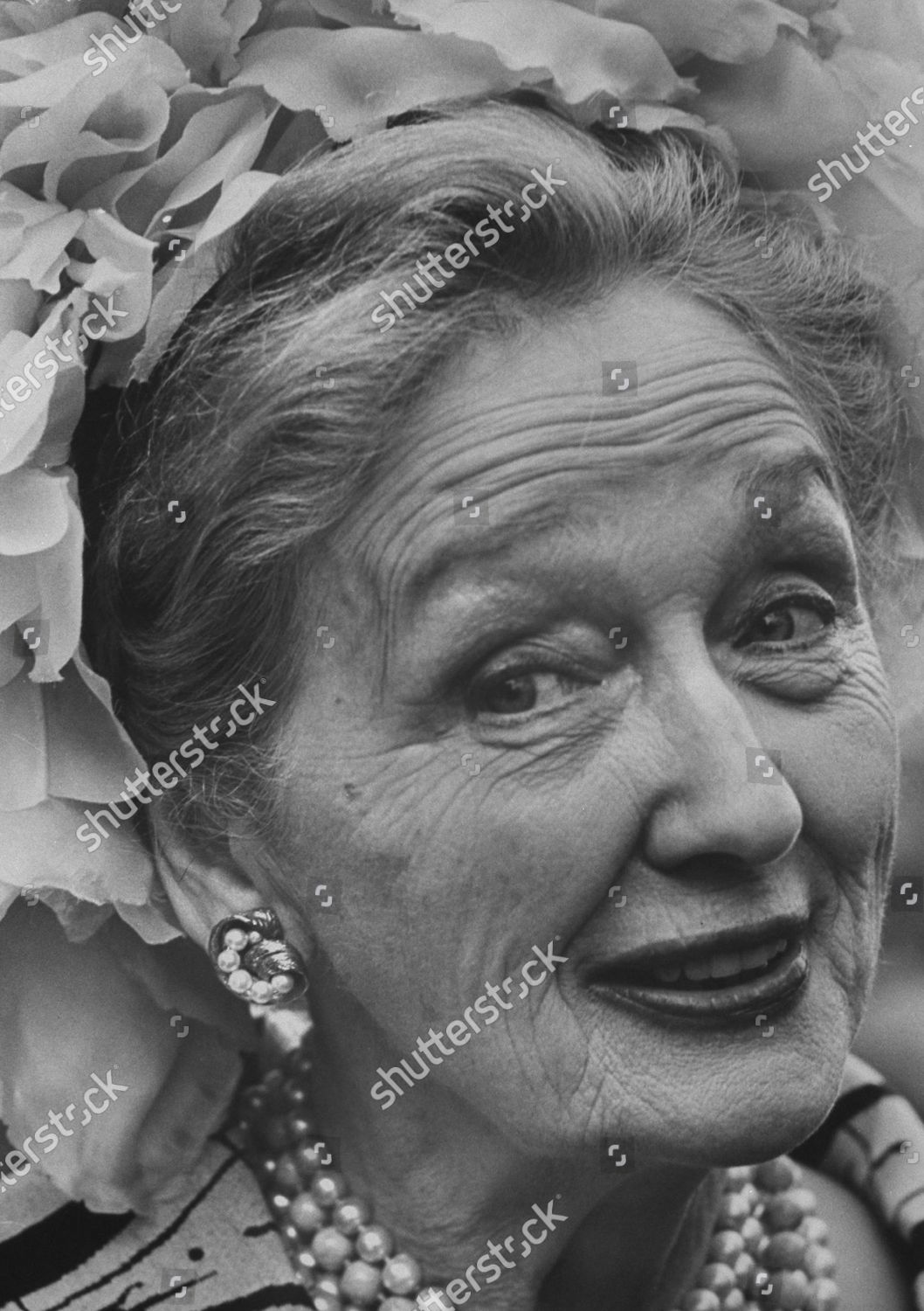Close Portrait Columnist Hedda Hopper Time Editorial Stock Photo ...