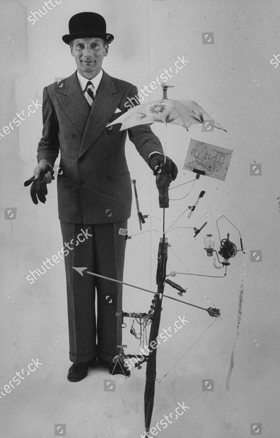 British Cartoonist Rowland Emett His Invention Editorial Stock Photo ...