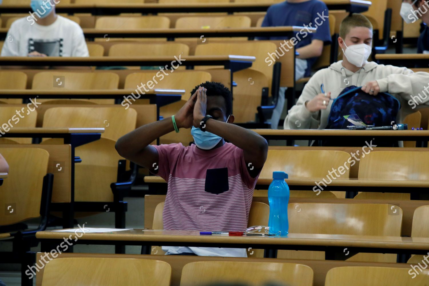 Student Reacts Before He Takes His Editorial Stock Photo - Stock Image ...