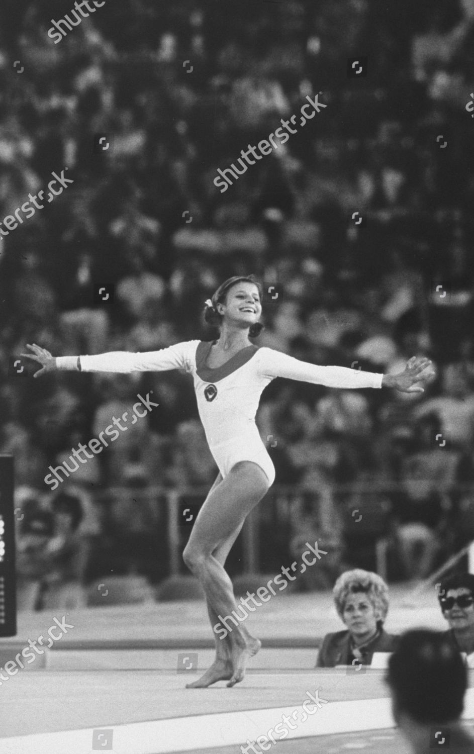 Russian Gymnast Olga Korbut Smiling While Editorial Stock Photo - Stock ...