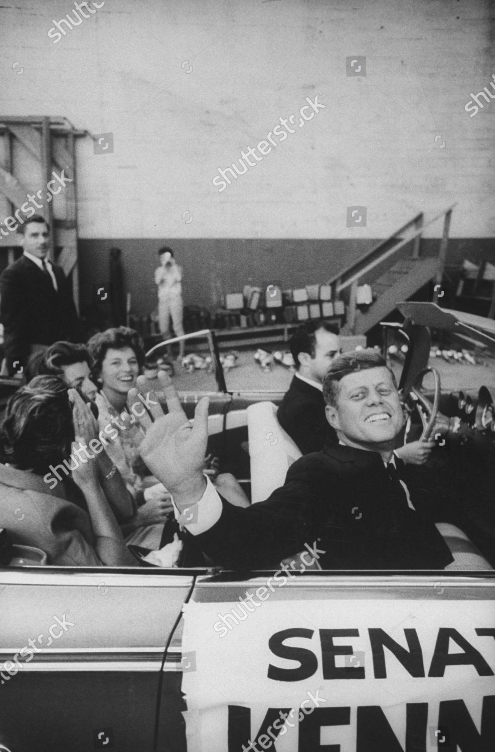 John F Kennedy R Waving Car Editorial Stock Photo - Stock Image ...