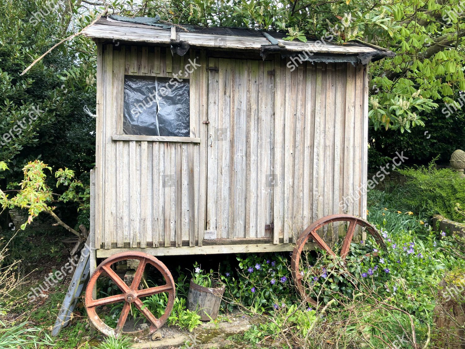 Dilapidated Late Victorian Shepherds Hut Has Editorial Stock Photo ...