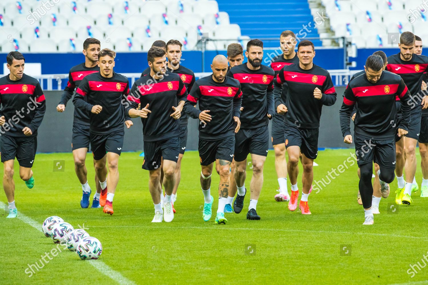 Bulgarian Players Attend Their Teams Training Editorial Stock Photo ...