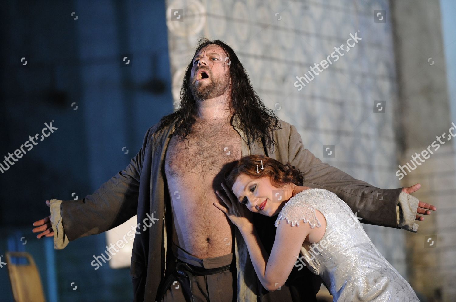 Johan Reuter Jokanaan Angela Denoke Salome Editorial Stock Photo ...