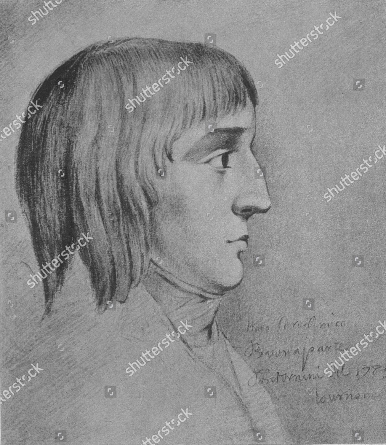 Sketch Portrait French Emperor Napoleon Bonaparte Editorial Stock Photo ...