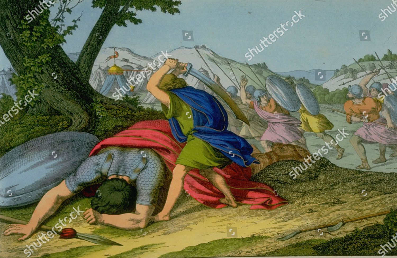 DAVID SLAYING GOLIATH I SAMUEL 17 Editorial Stock Photo - Stock Image ...