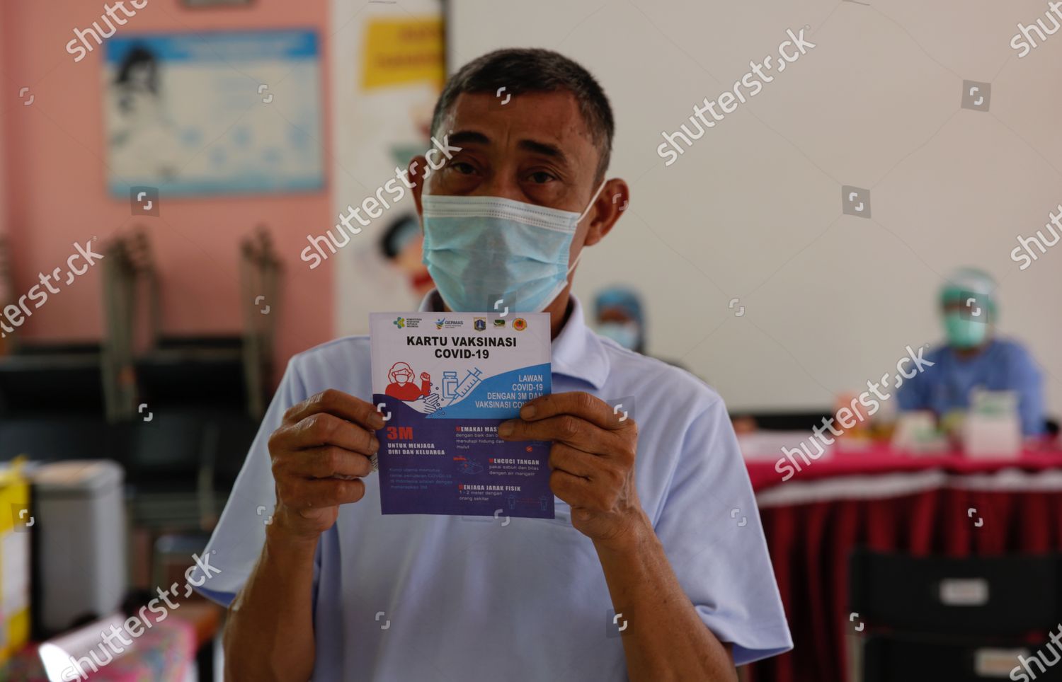 Man Shows His Vaccine Card After Editorial Stock Photo - Stock Image ...
