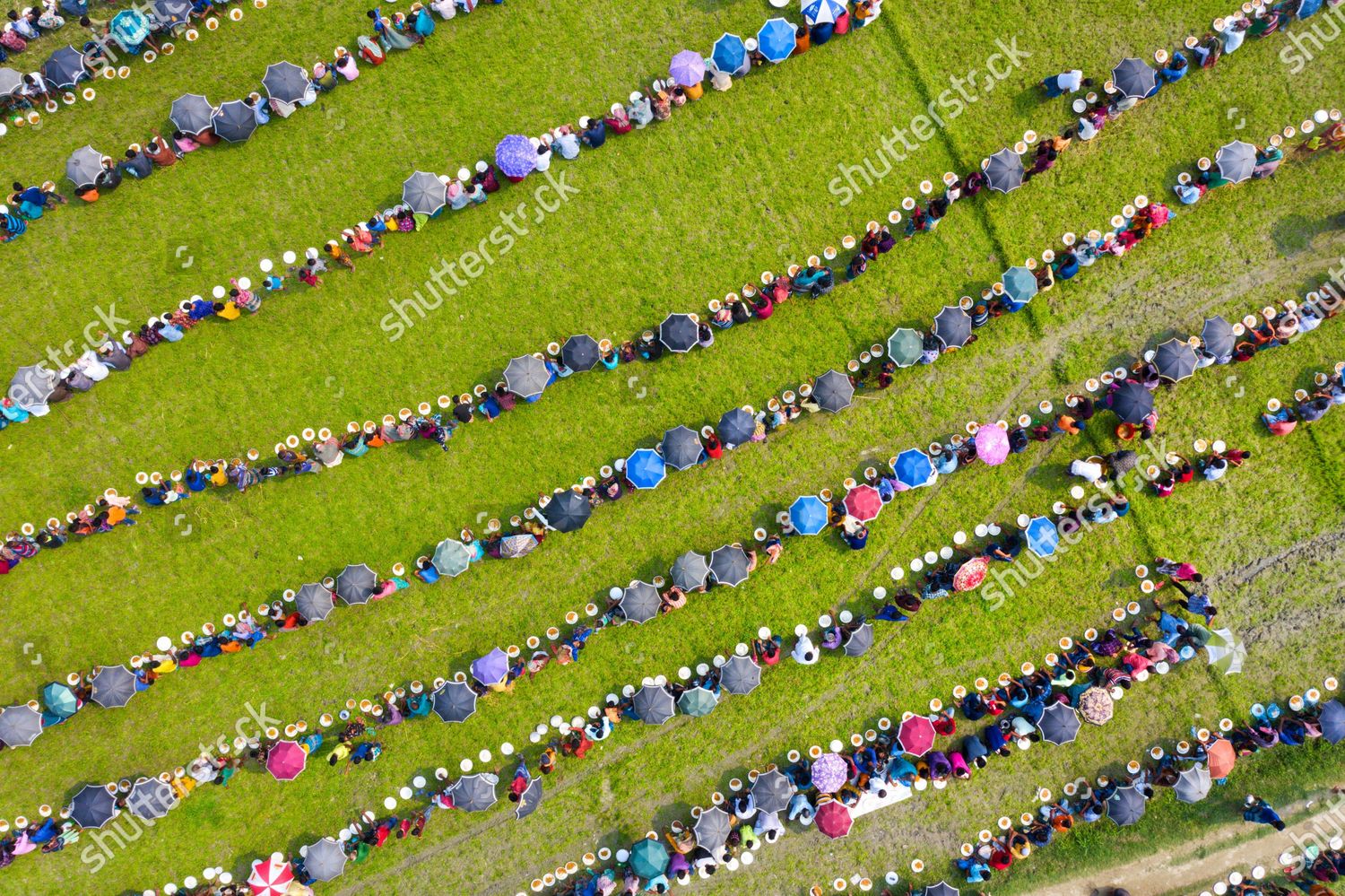 Three Thousand People Form Lines They Editorial Stock Photo - Stock ...