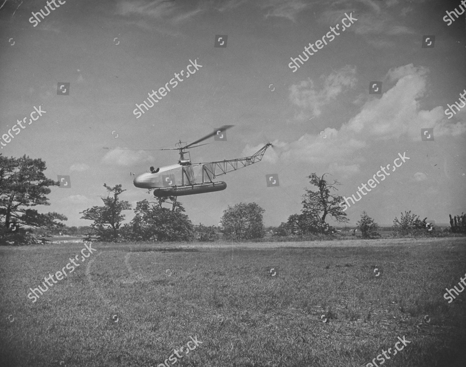 Aeronautical Engineer Igor Sikorsky Flying Helicopter Editorial Stock ...