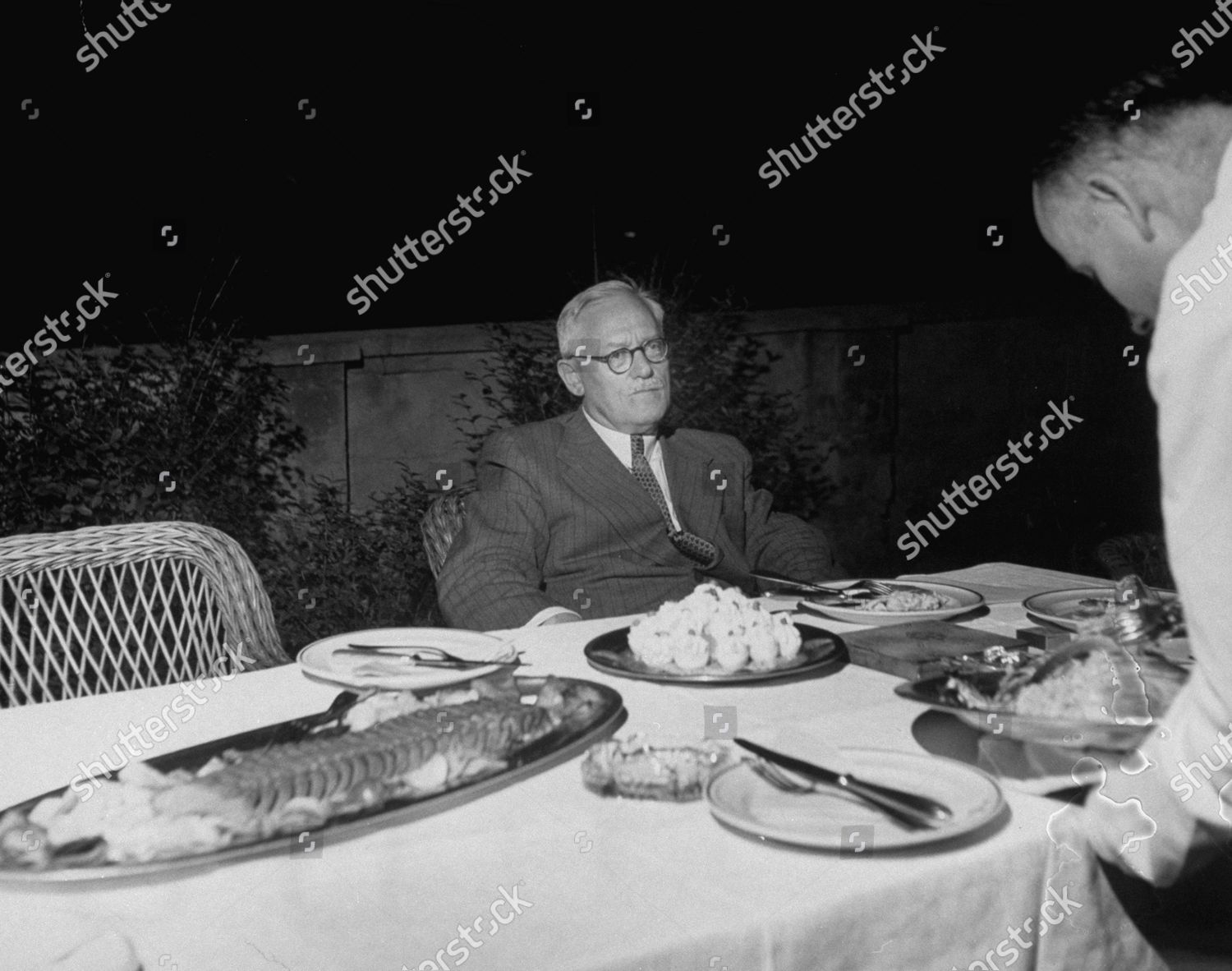 Soviet Deputy Andrei Vyshinsky Attending Dinner Editorial Stock Photo ...