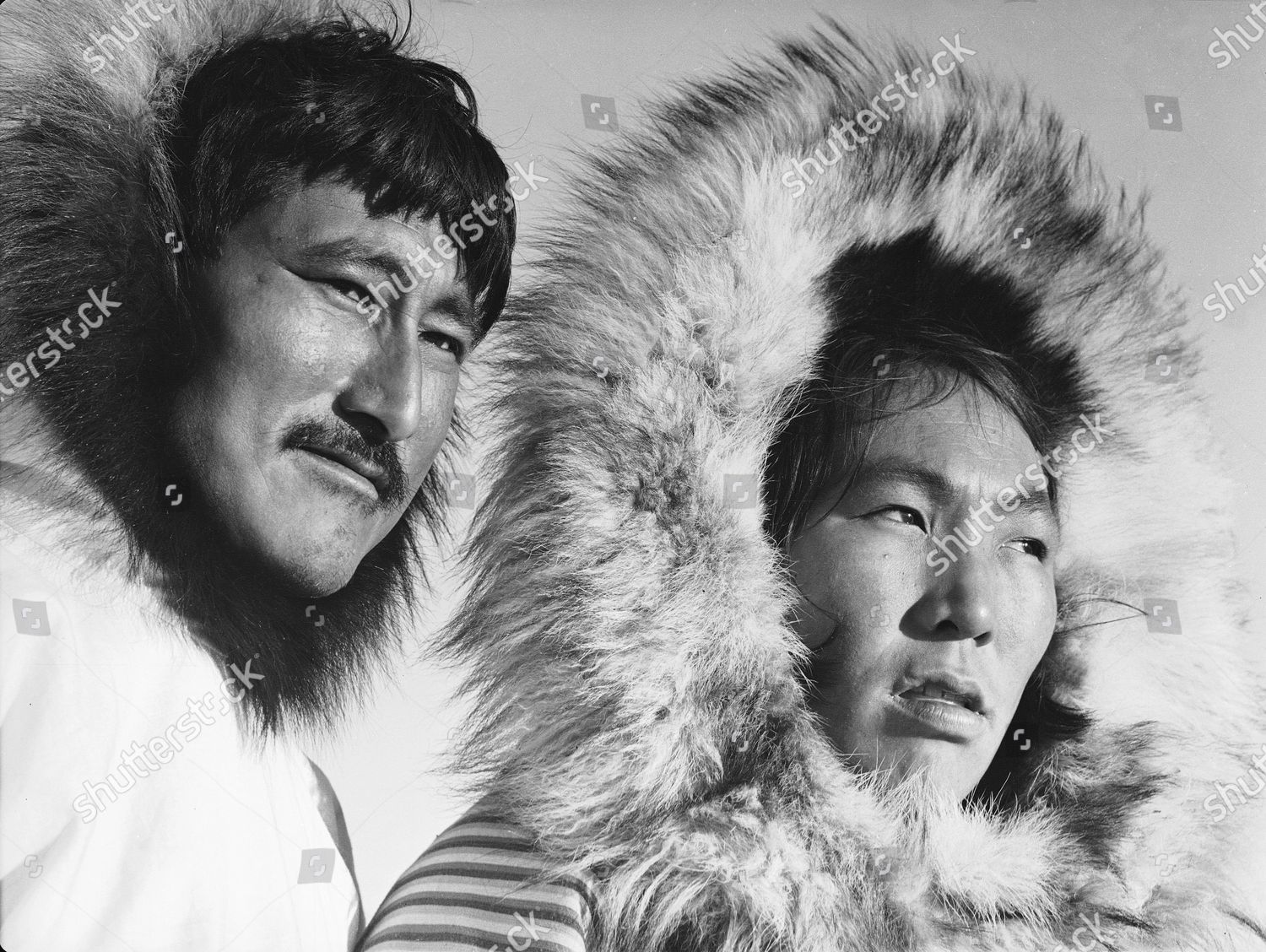 Portrait Unidentified Inuit Couple Coppermine Northwest Editorial Stock ...