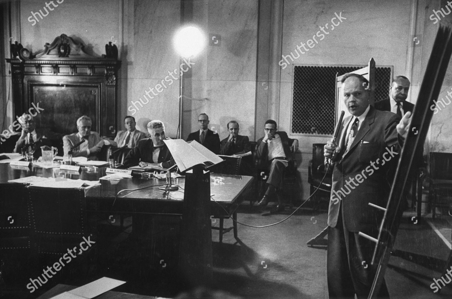 Physicist Alvin C Graves Testifying Before Editorial Stock Photo ...