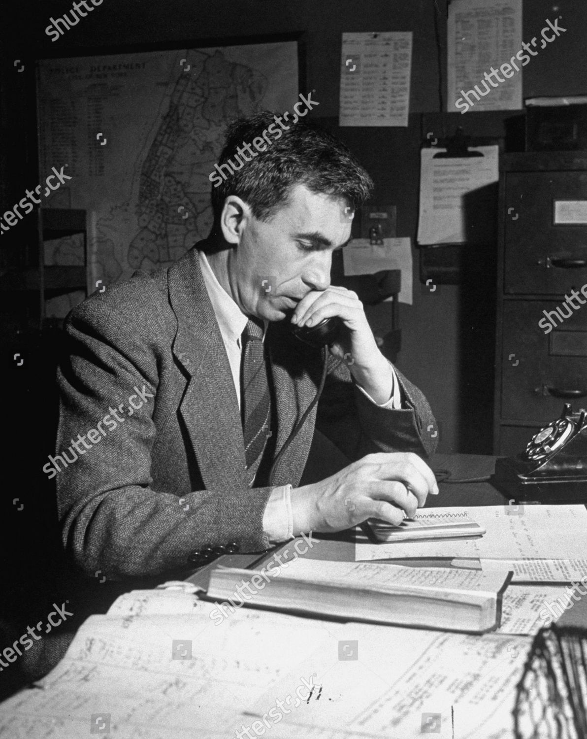 Dr Wallace E Howell Holding Telephone Editorial Stock Photo - Stock ...