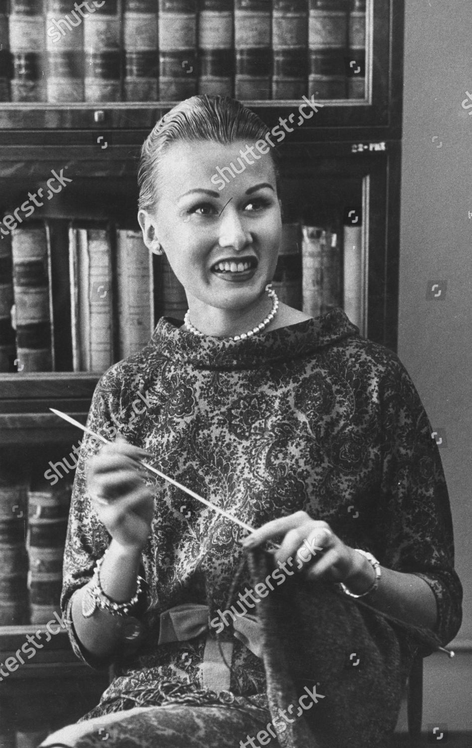 Mrs Irving Resnick Waiting Her Husband Editorial Stock Photo - Stock ...